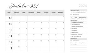 Viikkonumerot - Viikkokalenteri